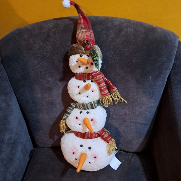 Source Unknown | Holiday | Stacked Snowman Plush | Poshmark